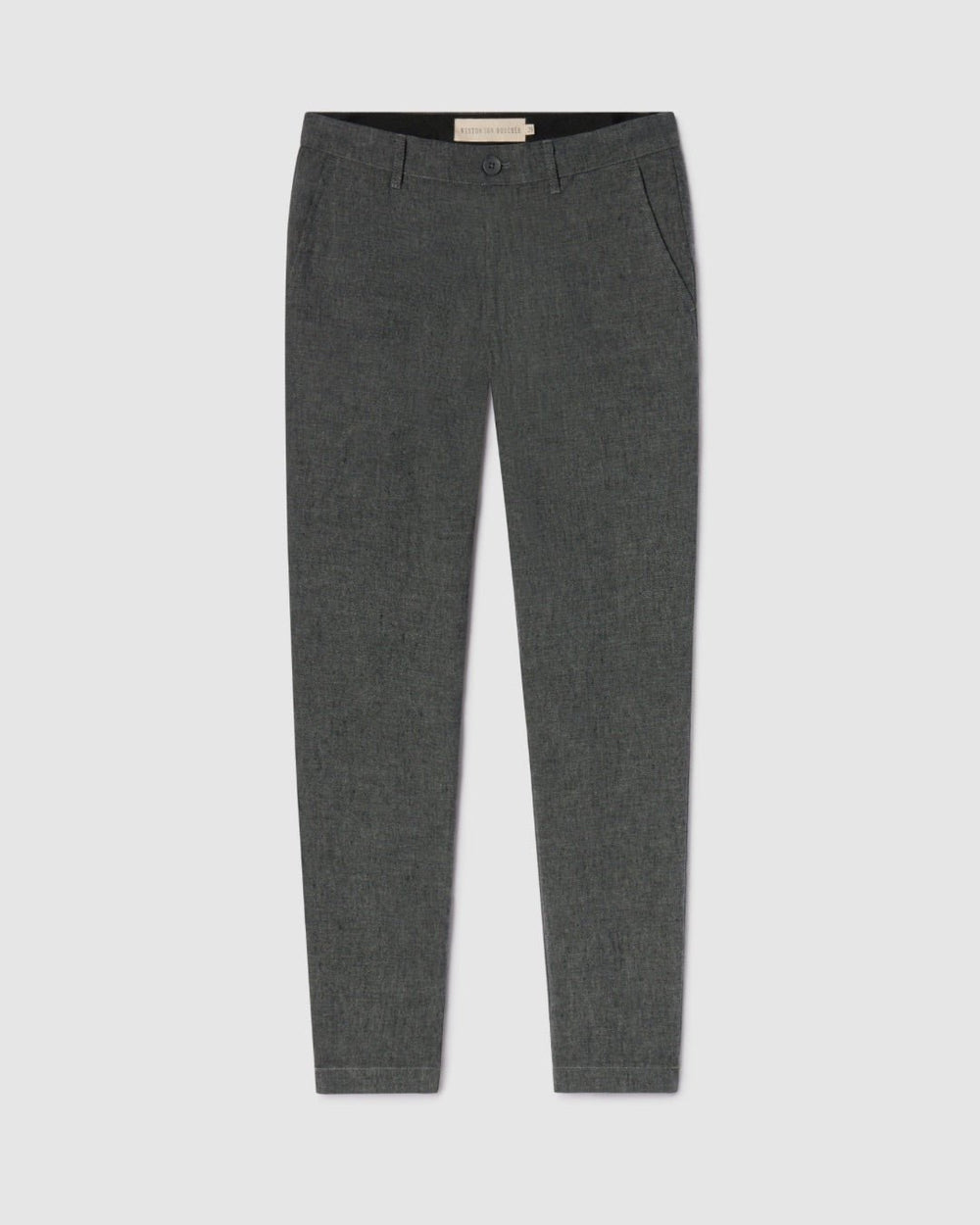Havana Comfort Linen Slim Fit Pants in Charcoal Pebble Shade
